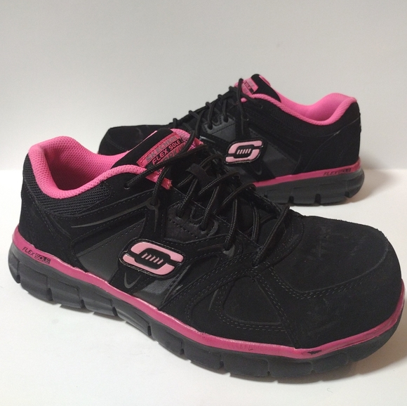 Skechers | Shoes | Skechers For Work Womens Synergy Sandlot Alloy Toe ...